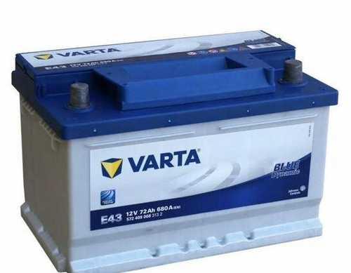 Аккумулятор Varta BD 6CT-72 R+ (E43) низкий (о.п.)