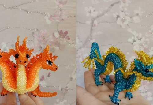 Амигуруми из бисера дракон