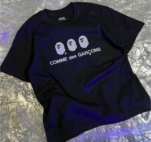 Футболка Bape x Comme des Garcons