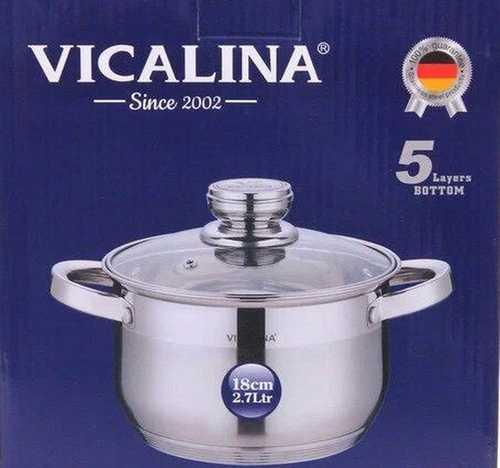 Кастрюля Vicalina Vl-7012 2,7л d18 cm