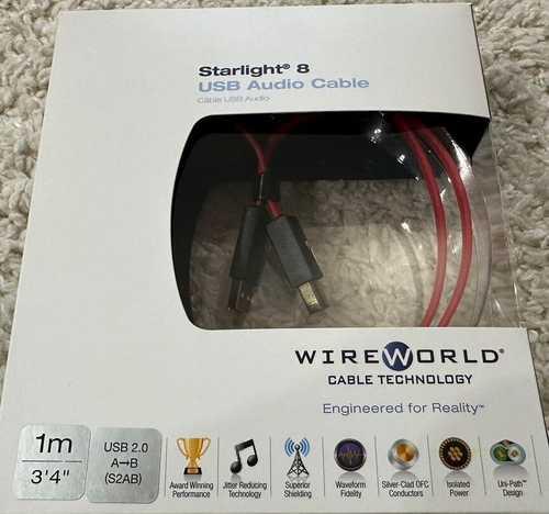 Кабель Wire World Starlight 8 USB 2.0 A-B Flat Cab