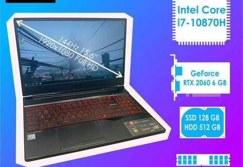 Игровой ноутбук 15.6" MSI GE66 Valhalla 10SE-655RU, 128 ГБ, Core i7-10875H, RAM 8 ГБ, GeForce RTX 2060 6 ГБ