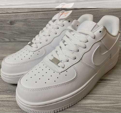 Nike Air Force 1'07 low white натуральная кожа