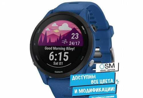 Умные часы Garmin forerunner 255, с синим ремешком