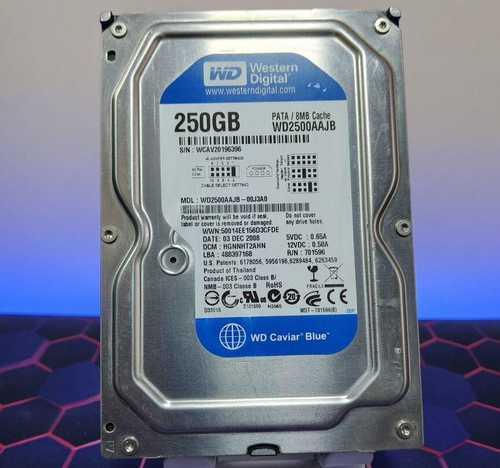 HDD 250 Гб/3.5"/IDE/WD