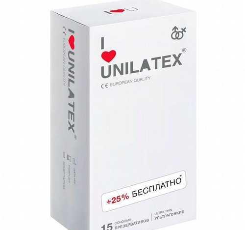 Презервативы Unilatex UltraThin (ультратонкие), 15