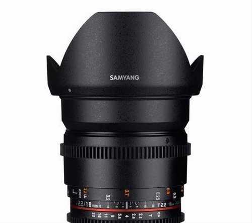 Samyang 16mm T2.2 ED AS UMC CS vdslr II Sony E