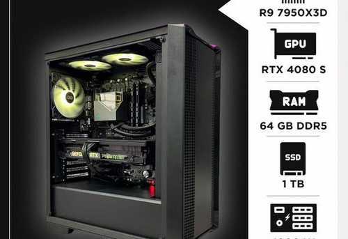 Игровой пк RTX 4080 Super/ R9 7950X3D/DDR5 64GB