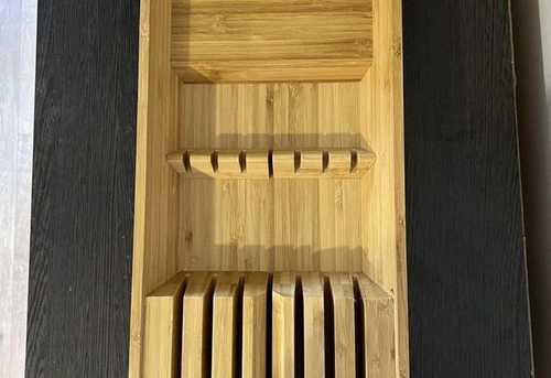 Бамбуковая подставка для ножей IKEA variera
