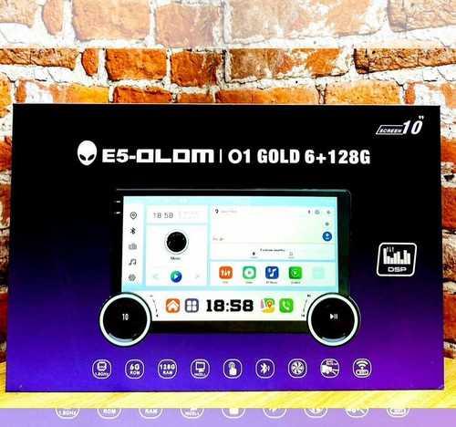 Android магнитола 6 128Gb E5-olom O1 gold DSP