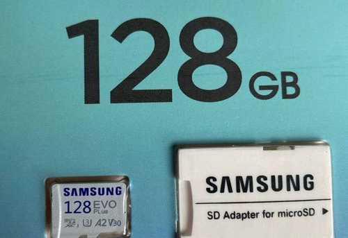 Карта памяти MicroSD Samsung EVO Plus 128 Gb