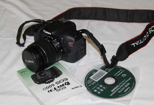 Зеркальный фотоаппарат canon eos 600d (Rebel T3)