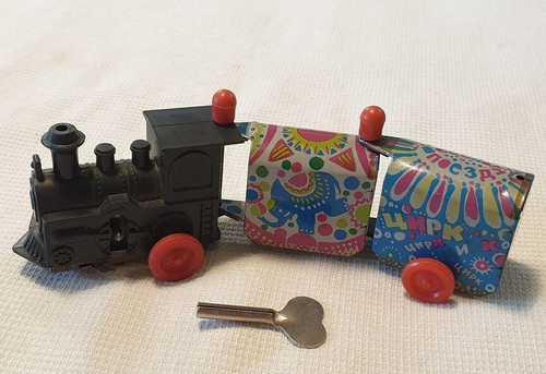 Паровоз Дед Мороз конфетти куклы игрушки из СССР