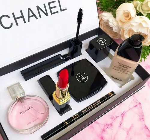 Подарочный набор косметики chanel 6в1