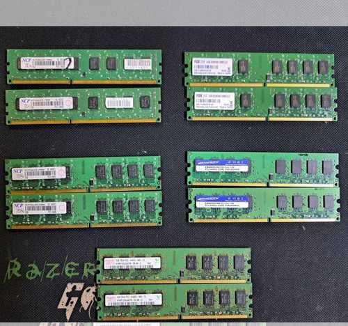 Оперативная память ddr2 2x2gb. 4x2gb