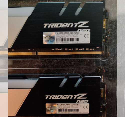 Оперативная память ddr4 32gb 3600mhz gskill triden