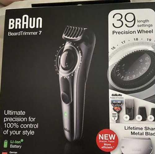 Триммер для бороды Braun BT7240 + Бритва Gillette