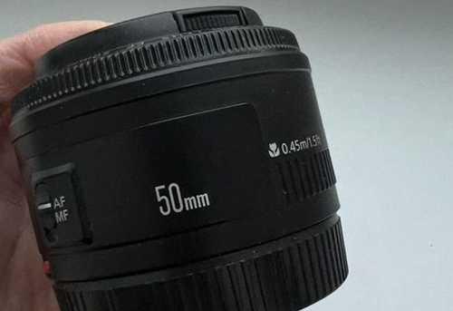 Объектив Canon lens EF 50mm 1.8 lI