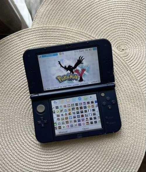 Прошитая New Nintendo 3DS XL Blue +64Gb +100 игр