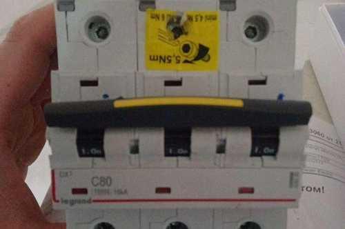 Автоматический выключатель legrand c 80 dx3 16 kA