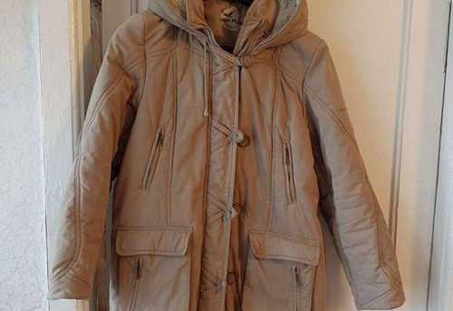 Парка-пальто на подкладке женское 48р