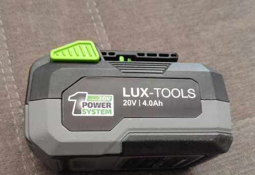 Новый аккумулятор Lux-tools 20V объем 4.0Ah