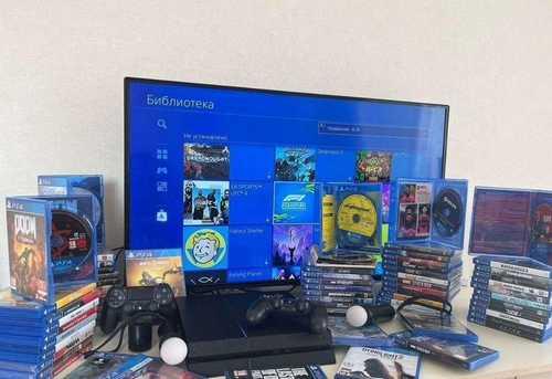 Sony playstation 4 fat +120 игр