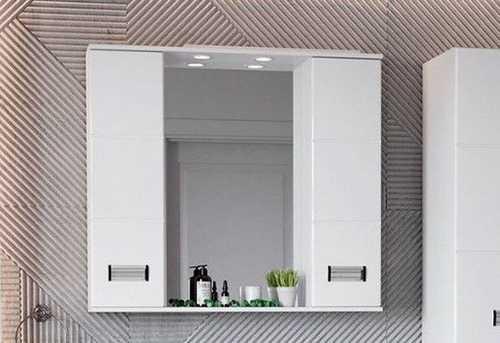 Зеркало в ванную 80 см со шкафом
