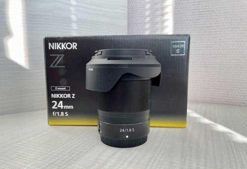 Nikon nikkor Z 24mm f/1.8 S