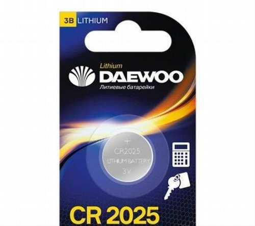 Батарейка литиевая daewoo CR2025 дисковая