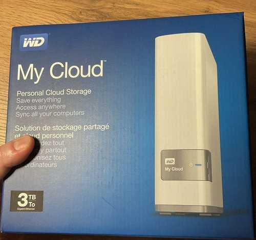 Облачное хранилище WD My Cloud 3TB (почти новый)