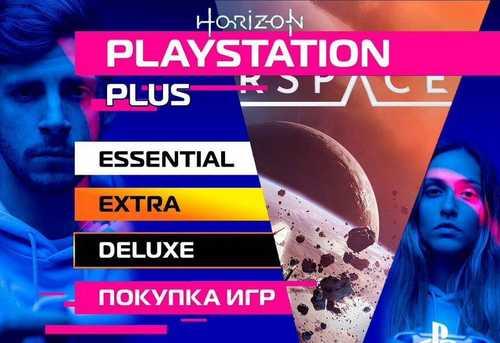 Подписка PS Plus Deluxe Extra с играми + everspace