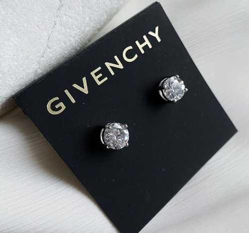 Новые серьги Givenchy кристаллы пусеты ориг