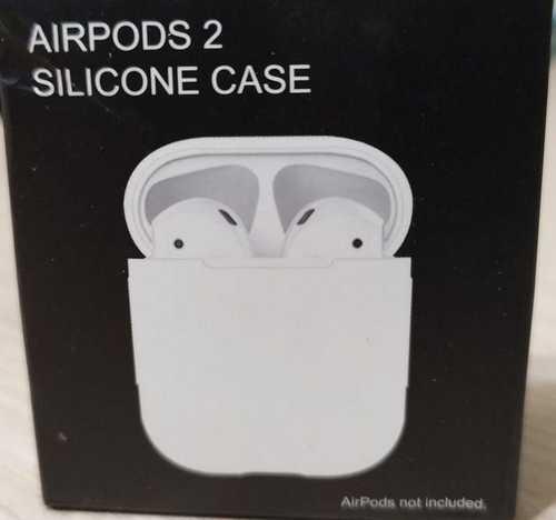 Чехол силиконовый для наушников airpods 2