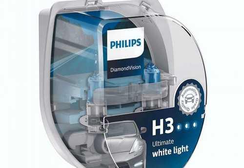 Лампа галогенная philips H3 Diamond Vision 12V 55W