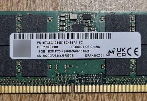 Оперативная память Micron 16 GB DDR5L