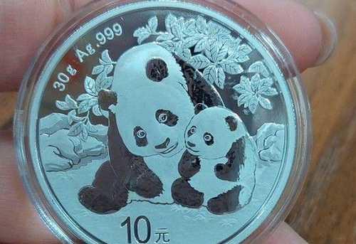 Китай 10 юань 2024 года Панда - Серебро 0.999