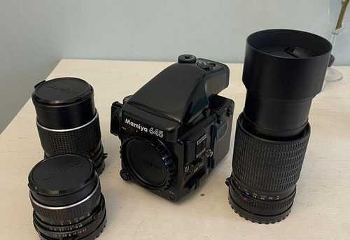 Фотоаппарат Mamiya 645 Pro + 3 объектива Mamiya