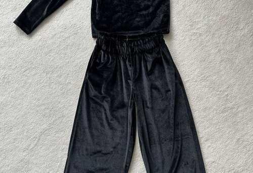 Zara бархатный костюм р134