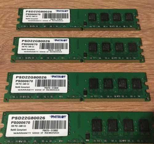 Оперативная память ddr2 2gb для пк