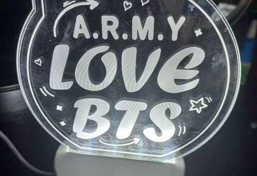 Ночник (светильник) army love BTS