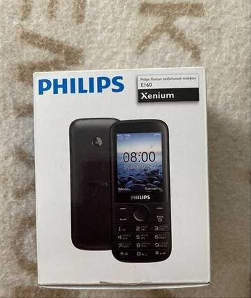 Телефон Philips Xenium E160 черный