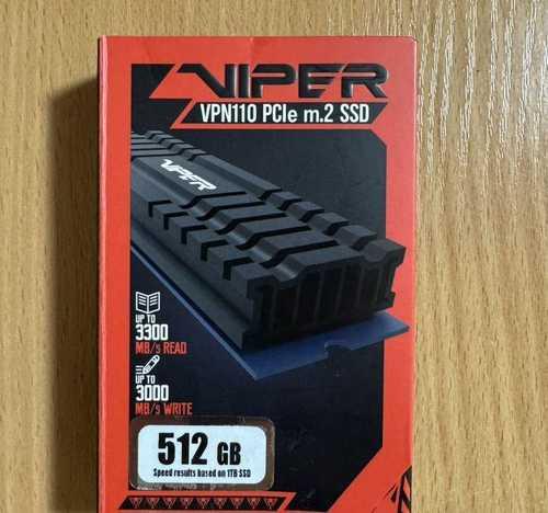 Ssd m2 nvme 512gb Patriot Viper vpn110