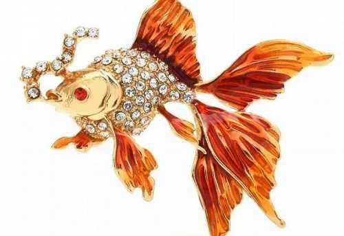 Брошь «Золотая рыбка»