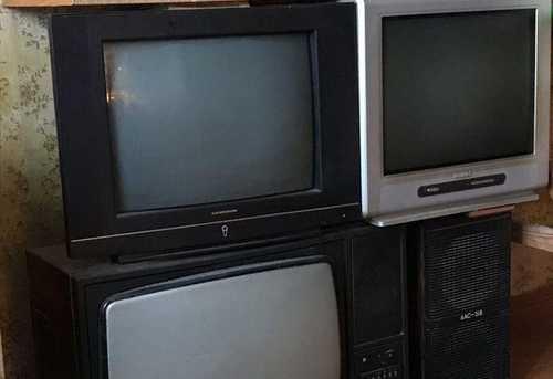 Три телевизора cameron, philips, горизонт