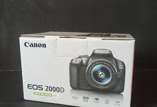 Зеркальный фотоаппарат canon eos 2000d kit 18-55mm
