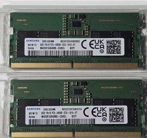 Оперативная память Samsung DDR5 SO-dimm 8Gb