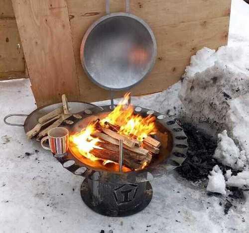 Очаг для костра, мангал, садж из нержавеющей стали