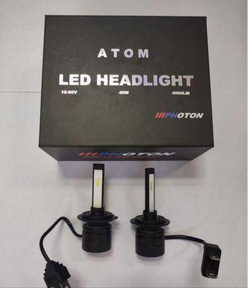 Led лампы atom photon H7 40W