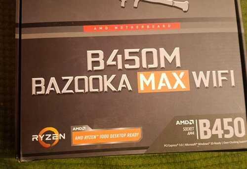 Продам msi b450m bazooka max wifi